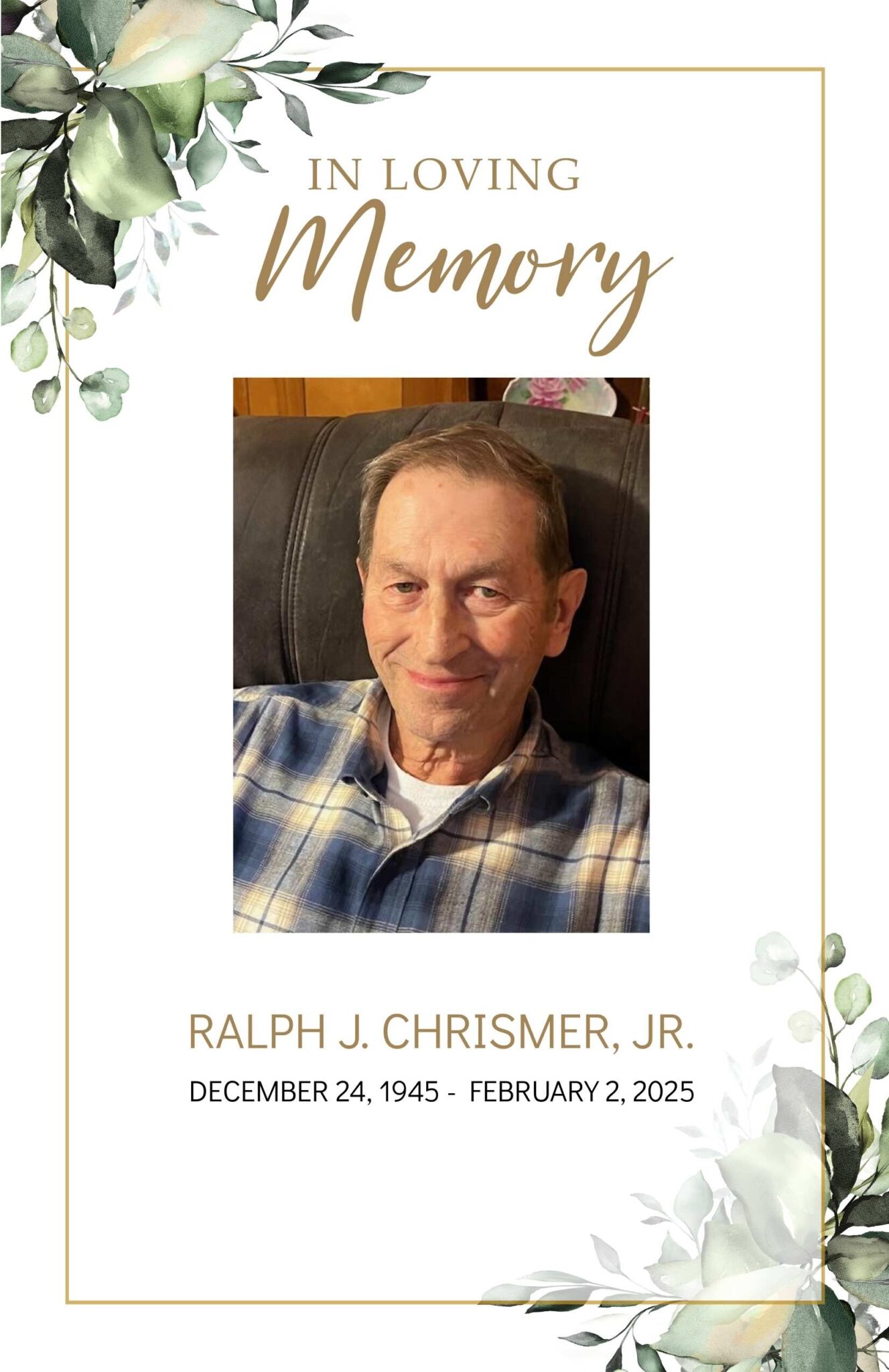 Chrismer, Ralph Jr. - Kutis Funeral Home Inc