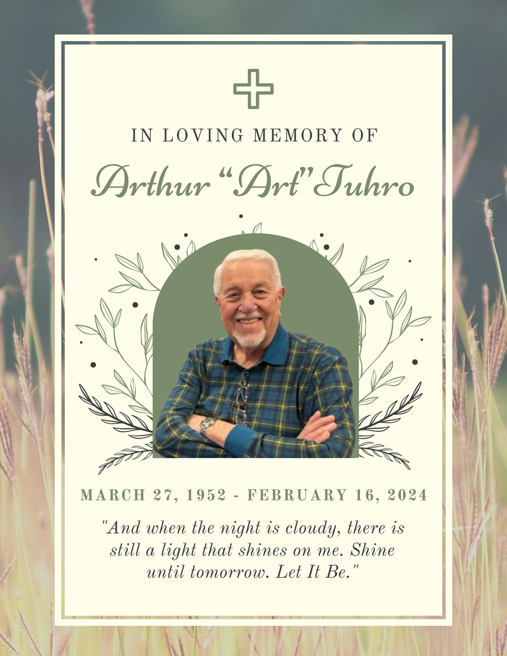 Tuhro, Arthur Richard "Art" - Kutis Funeral Home Inc
