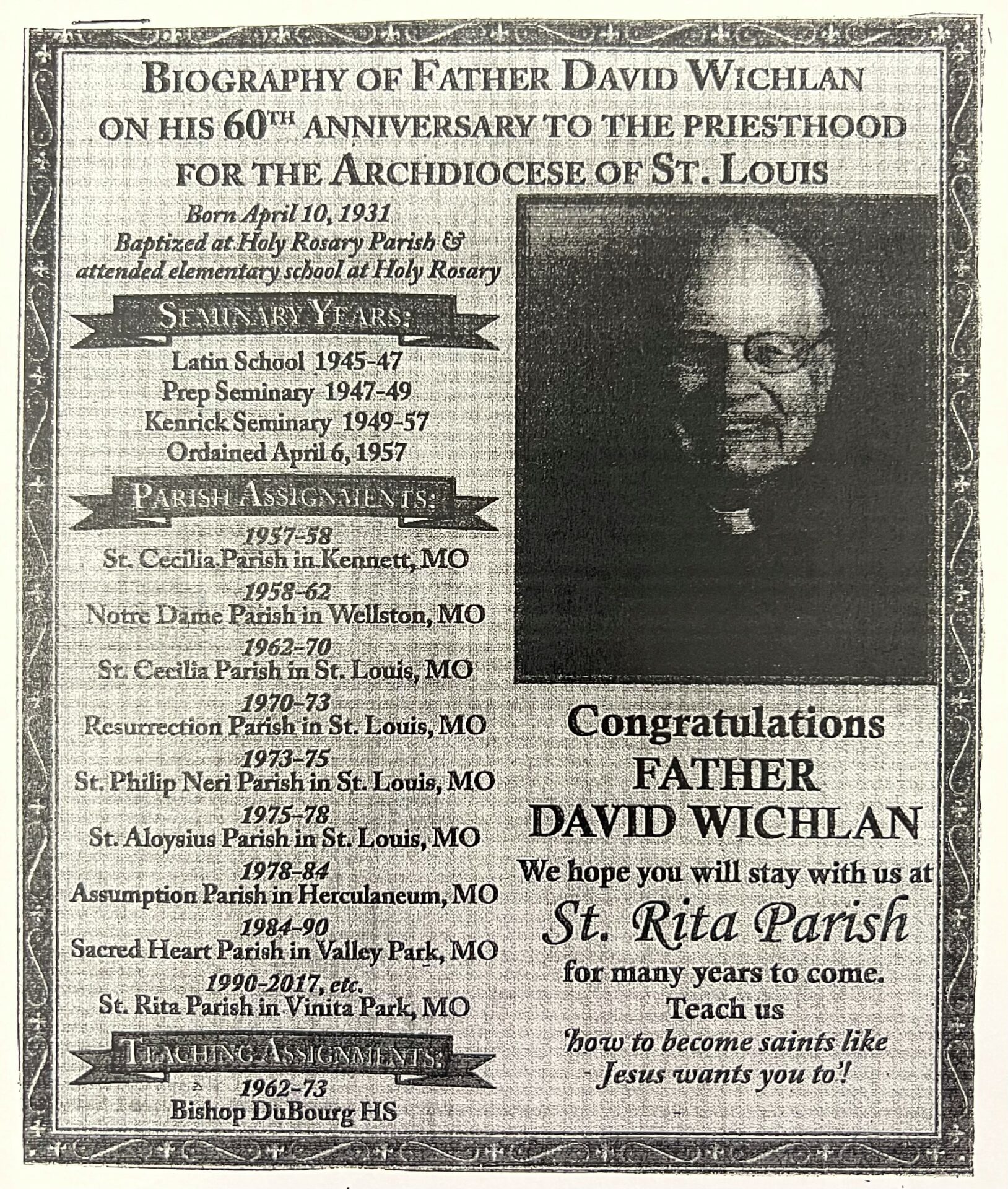 Wichlan, Rev. David Lee - Kutis Funeral Home Inc