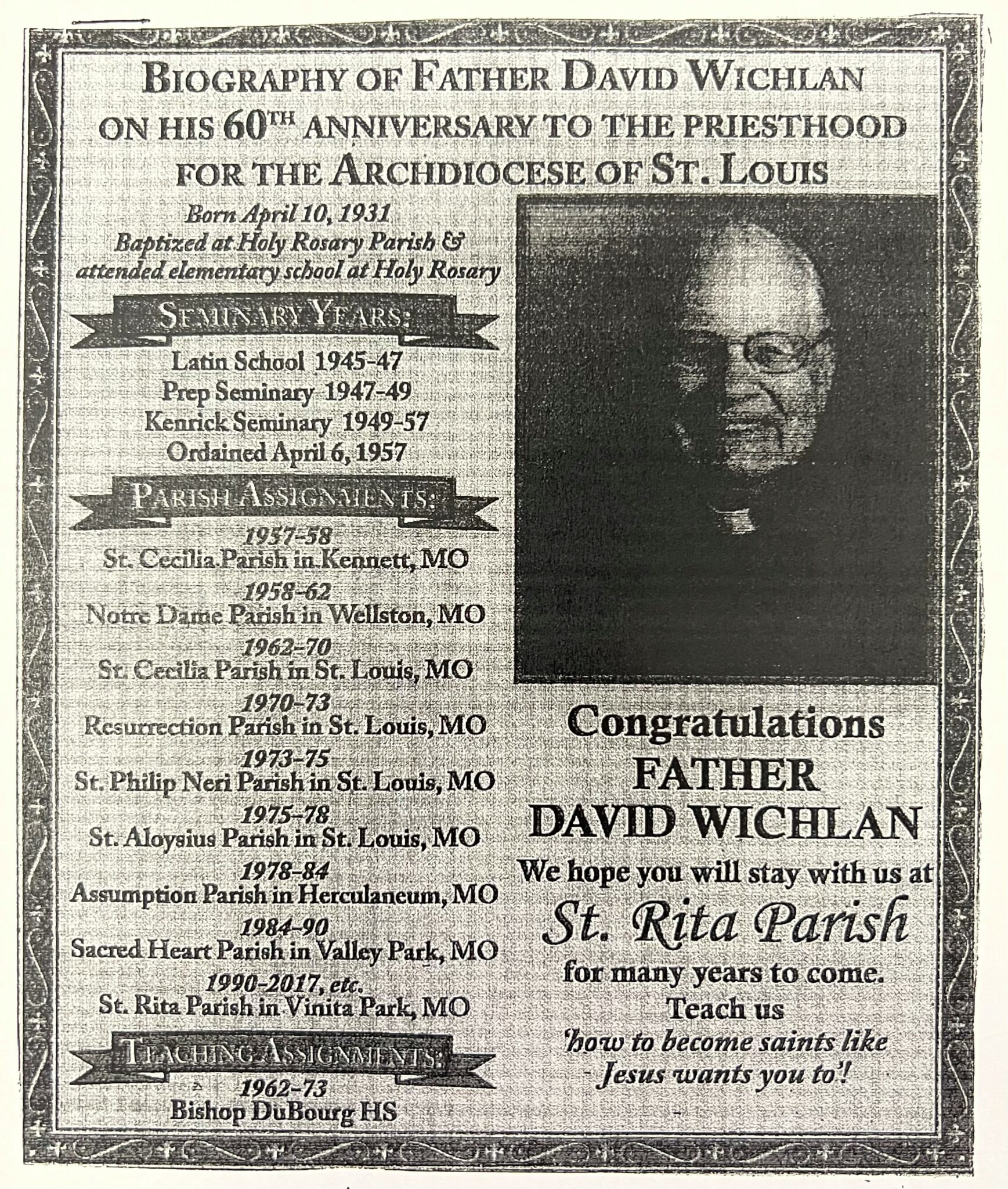 Wichlan, Rev. David Lee - Kutis Funeral Home Inc